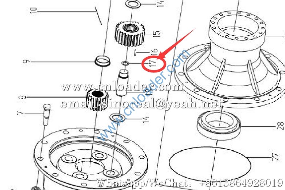 XCMG Snap Ring 269900210 DA1170.1-12 – SINOREAL