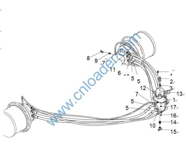 XCMG XE215C Excavator spare parts AP – SINOREAL